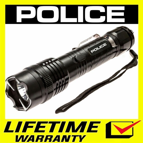 POLICE Stun Gun 1158 700 BV Heavy Duty Metal Rechargeable LED ...