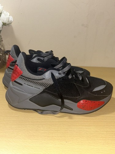 Puma RS-X Black Red Splatter Grey Gray RSX 385754 01 Men’s Shoes Size 8 ...
