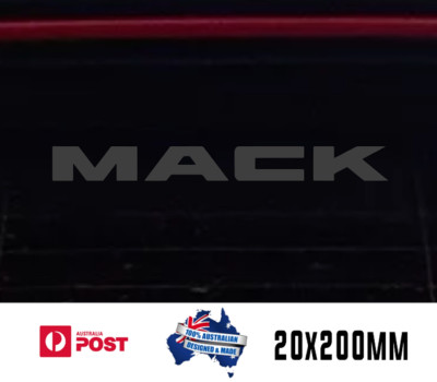 2x Mack Truck Windshield Windscreen Banner Sticker Decal 200mm BLACK ...