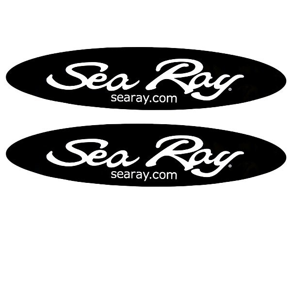 Sea Ray Boat Emblem Decals 1872342 | Black 39 1/2 Inch (Pair) | eBay