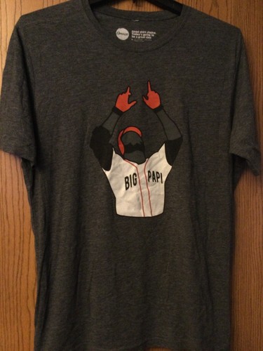 David Ortiz - “Big Papi” - Gray Shirt - XL | eBay