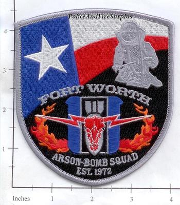 Texas - Fort Worth Arson Bomb Squad TX Fire Dept Patch | eBay
