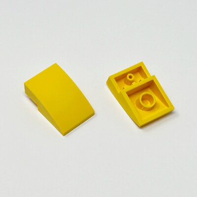 24309 LEGO Parts Slope Curved 3x2 No Studs YELLOW (2) | eBay