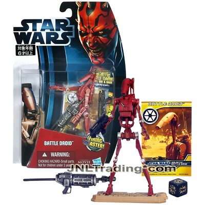 Yr 2012 Star Wars Movie Heroes 4 Inch Figure BATTLE DROID MH04 with ...