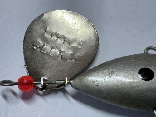 Vtg Metal Body Spinner Lures • Mann's Little George Silver | eBay