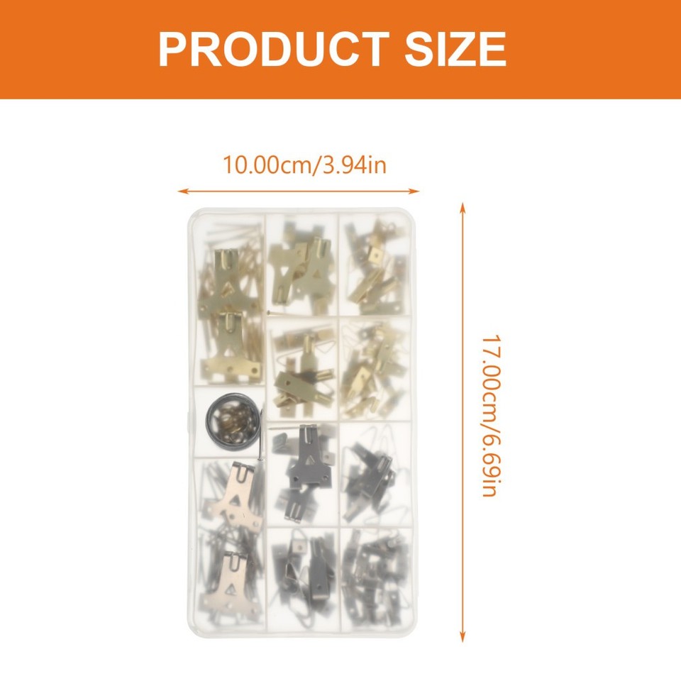 243 Pcs Reinforced Picture Frame Hooks Iron Invisible Painting Hanging ...