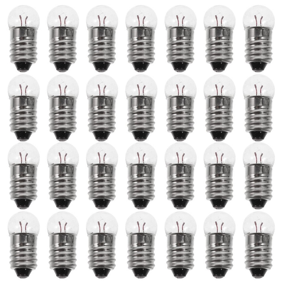 50 Pcs Mini Light Bulbs 1.5V Miniature Screw Base Light Bulbs for ...