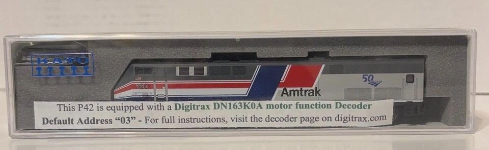 TM99 Kato 176-6038DCC N GE P42 Genesis DCC Amtrak Dash 8 Ph. lll w ...