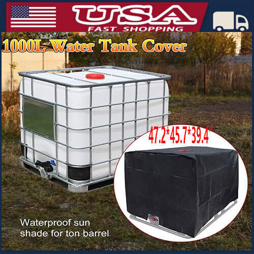 275 Gallon IBC Tote Cover Sunshade Water Proof Protector Hood 1000 L ...