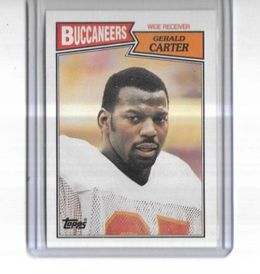 1987 Topps Football #387 Gerald Carter Tampa Bay Buccaneers | eBay