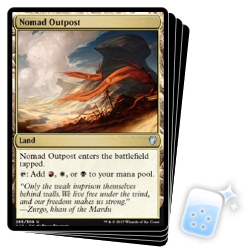 NOMAD OUTPOST X4 Commander 2017 Magic MTG MINT CARD | eBay