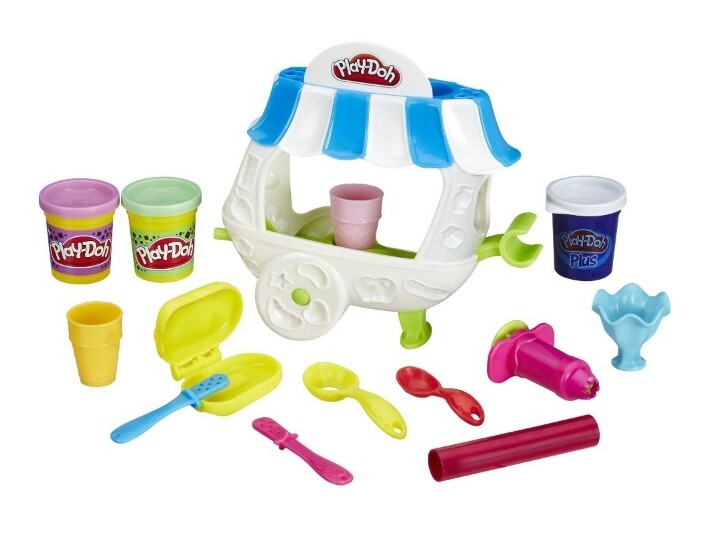 Play-Doh SWEET SHOPPE ICE CREAM SUNDAE CART PLAY SET KIDS PRETEND FOOD ...