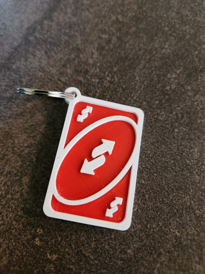 Uno Reverse Card Keychain, Card Game Keychain, Uno, Dos, Reverse Card ...