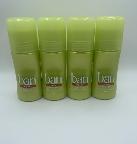 4 Ban Invisible Roll On Regular Deodorant 1.5oz 24hr TRAVEL SIZE | eBay