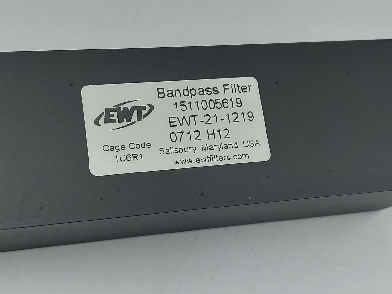 EWT BANDPASS FILTER EWT-21-1219 2200 MHz 20dB max | eBay