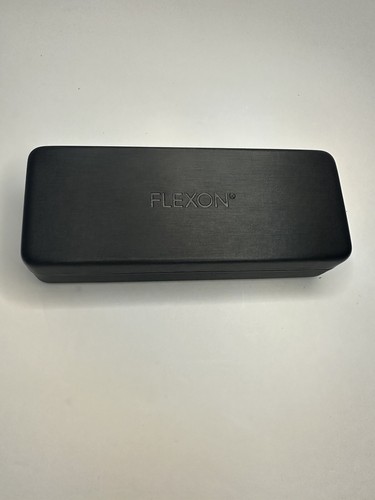 FLEXON BLACK HARD CLAMSHELL CASE ONLY DESIGNER AUTHENTIC EYEGLASSES ...