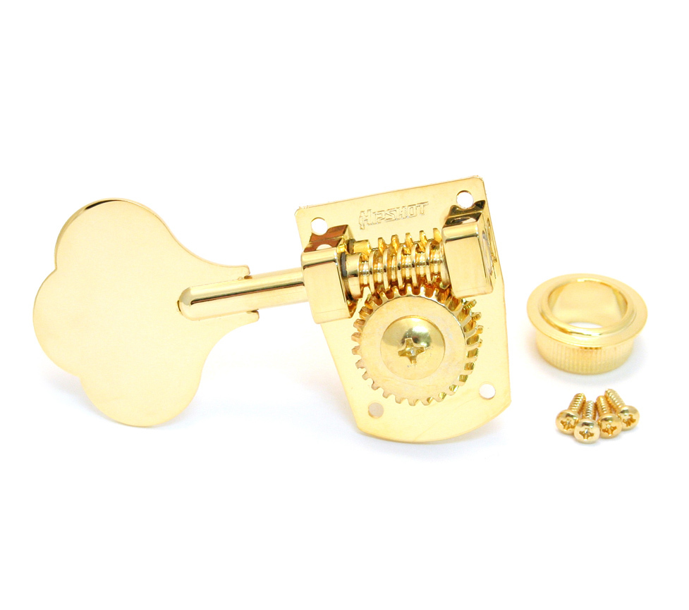 (4) Hipshot HB7 Gold LEFTY Classic Bass Tuners Mexican Fender & Squier ...