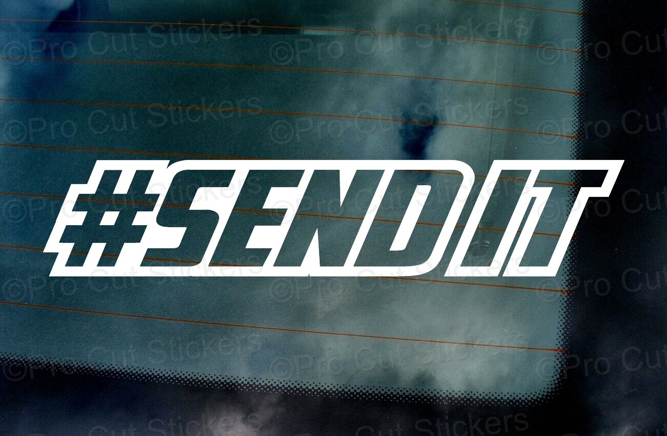 SEND IT Funny Novelty Car Window Bumper Vinyl Die Cut Custom Sticker ...