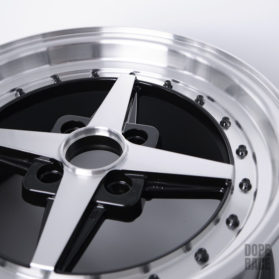 ROTA Wheels ZERO PLUS - 15X7, 35mm, 4X100, 67.1 Hub, RF YMH BLACK | eBay