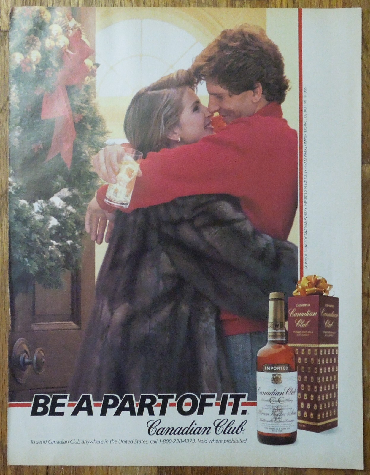 1986 CANADIAN CLUB Whisky Christmas Magazine Ad - Be A Part of It. | eBay