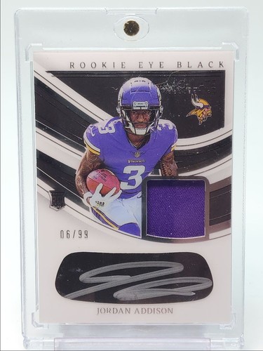 JORDAN ADDISON 2023 IMMACULATE RPA ROOKIE EYE BLACK RC AUTO /99 Q1528 ...