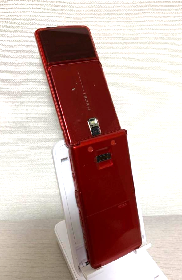Docomo F906i Red FOMA Japanese Flip Phone Garakei Keitai Retro jp | eBay