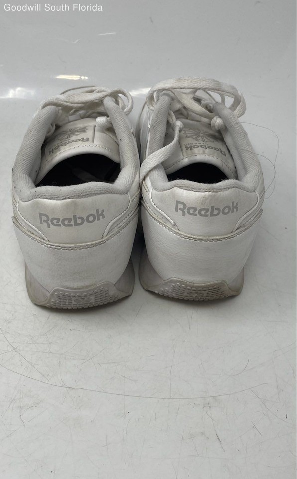 Reebok Womens Classic Renaissance White Lace-Up Sneaker Shoes Size 10 ...