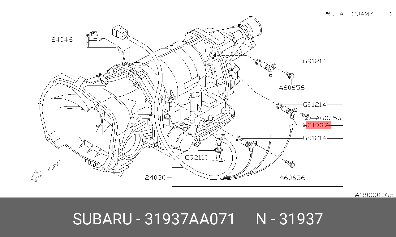 Genuine OE Sen Assembly-RevoluAt 31937AA071 for Subaru 31937-AA071 ...