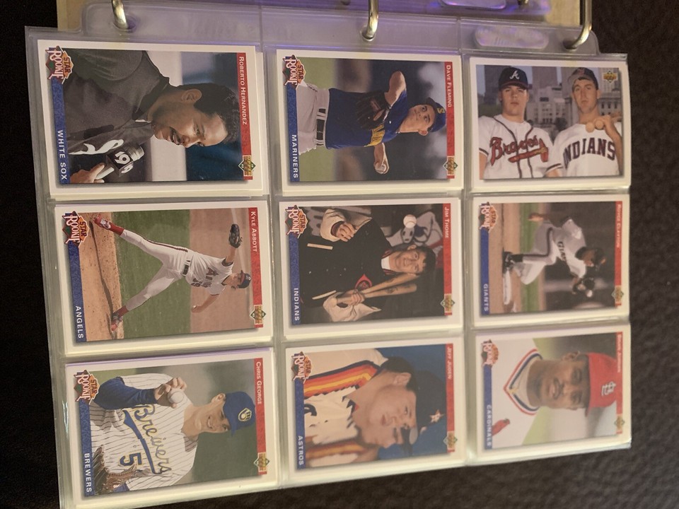 Whole Binder Of Baseball Cards, 1980's, Start Of 1990's Over 500 Cards ...