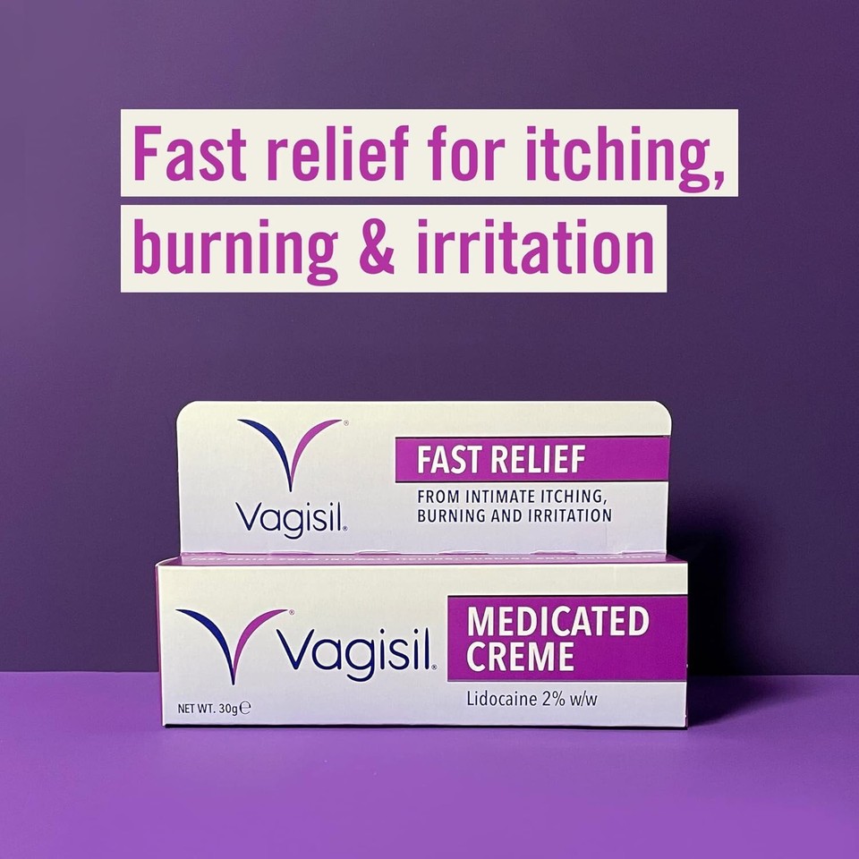 Vagisil Medicated Cream Fast Relief From Feminine Itching - 30g | eBay UK