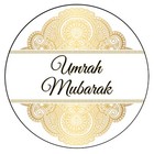 35 Umrah Mubarak Stickers GLOSS Damask Congratulations Eid Islamic ...