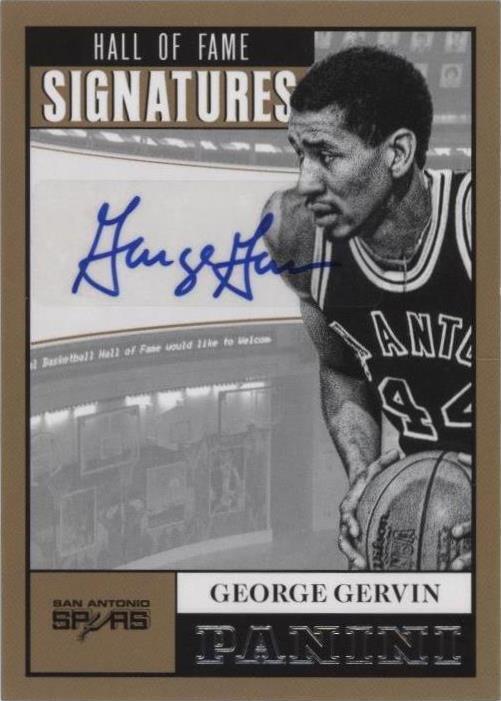 2012-13 Panini - Hall of Fame Signatures George Gervin #9 (AU) for sale ...