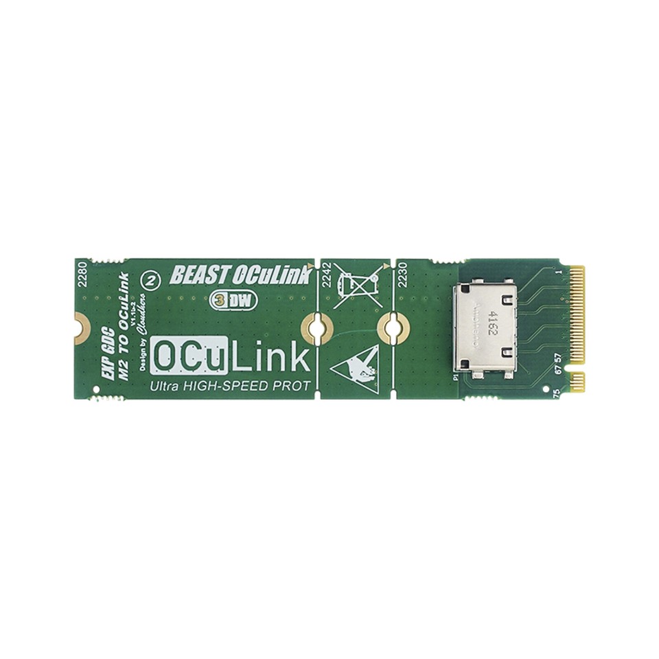 M.2 M KEY to OCuLink Expansion Dock External Graphics Card Conversion ...