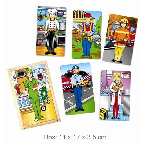 My Favourite PROFESSIONS OCCUPATIONS Wooden PRESCHOOL Puzzle ...