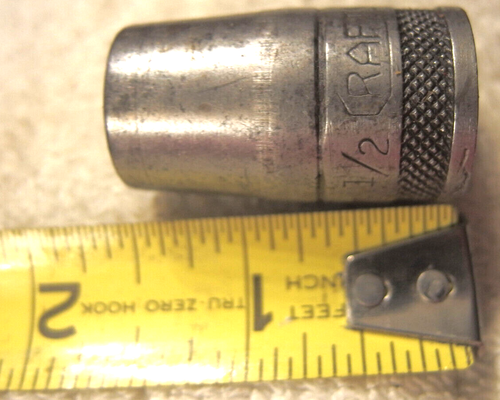 1930's 1/2" antique Craftsman BE Knurled Socket 1/2" Drive 12 Point VTG ...