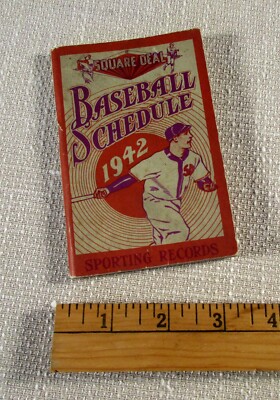 1942 Square Deal - MLB Baseball Schedule/Booklet | eBay