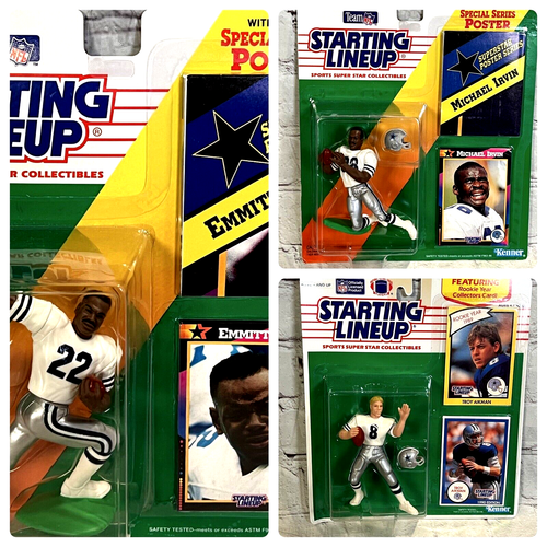 Kenner Starting Lineup 1992 Dallas Cowboys Emmit Smith Michael Irvin ...