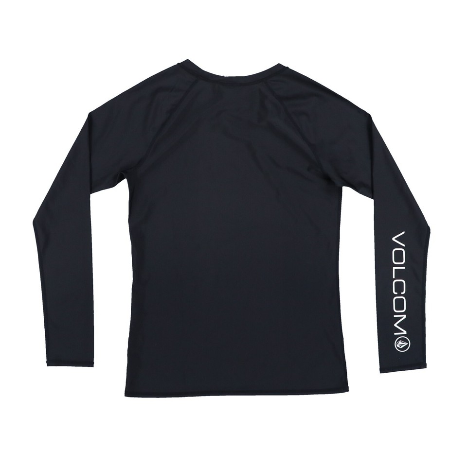 Volcom Juniors Rash-Guard Swim Shirt Top Long-Sleeve Crewneck Logo ...