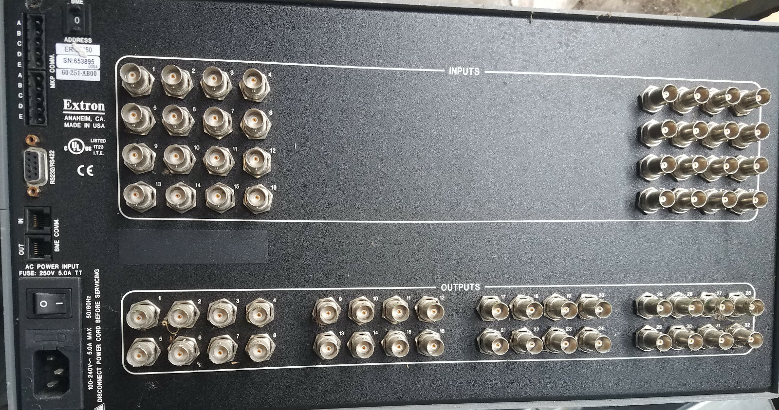 Extron FPC-1000 Matrix 6400 Wideband Video Matrix 6400 WB w/ audio ...