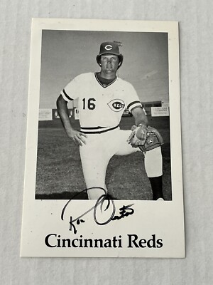Ron Oester Signed Auto Vintage 1970s Cincinnati Reds Team Issued 4x6 ...