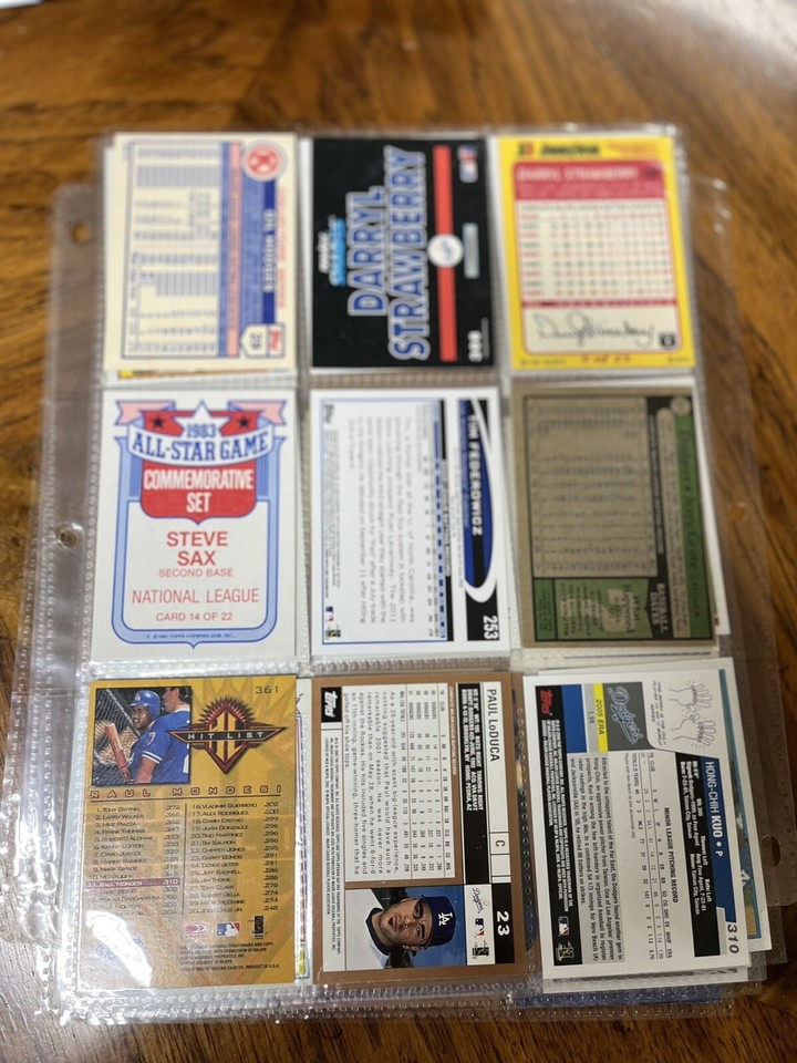 9 Card Lot Los Angeles Dodgers Vintage Rookies Stars Free Shipping 051 ...