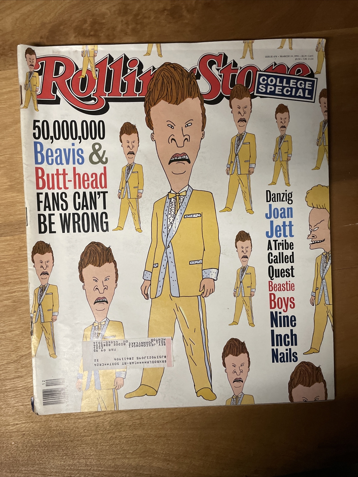 Rolling Stone Magazine Issue 678 March 24 1994 Beavis & Butthead Danzig ...