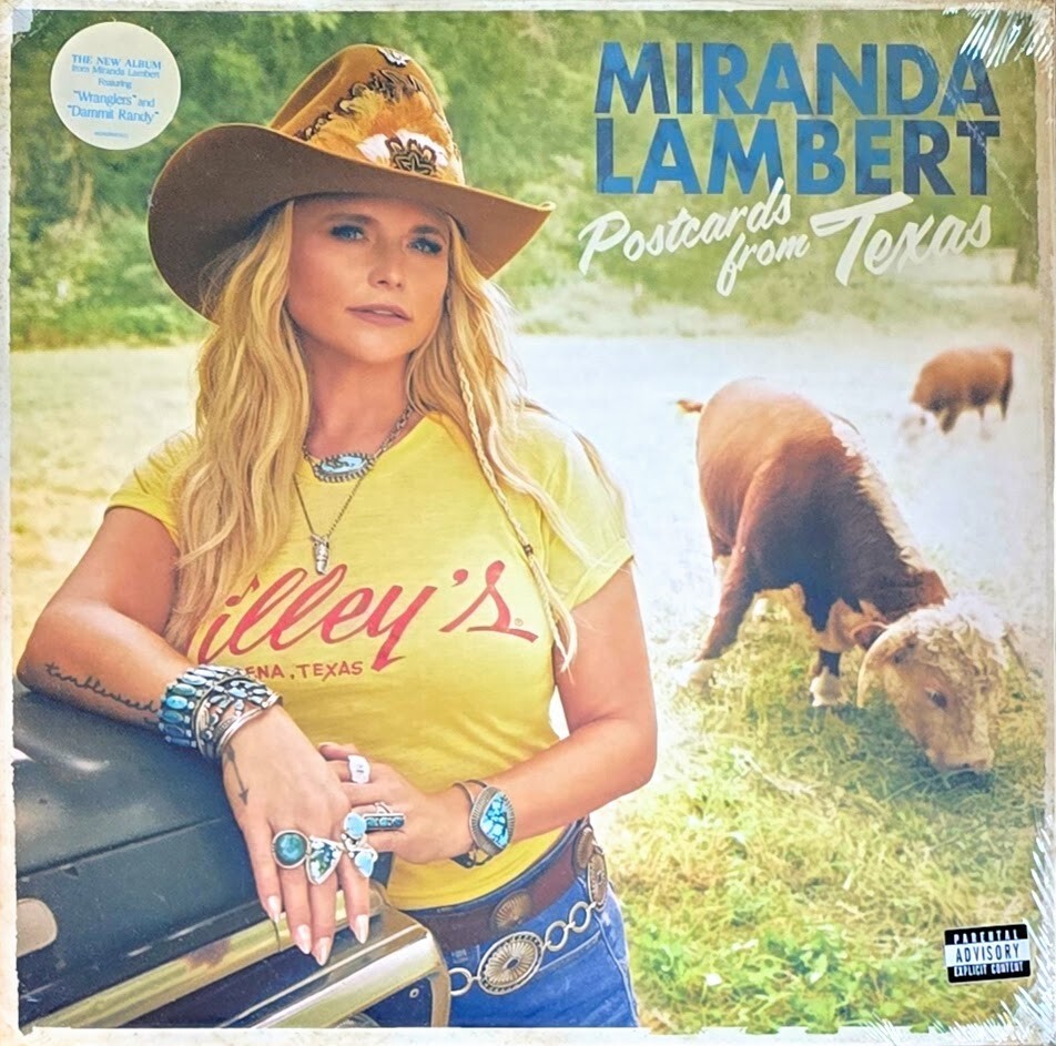 MIRANDA LAMBERT POSTCARDS FROM TEXAS - BLUE VINYL 2-LP SET " NEW ...