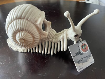 NEW Skeleton Snail Crazy Bonez Bones Halloween Decor Decoration Prop ...