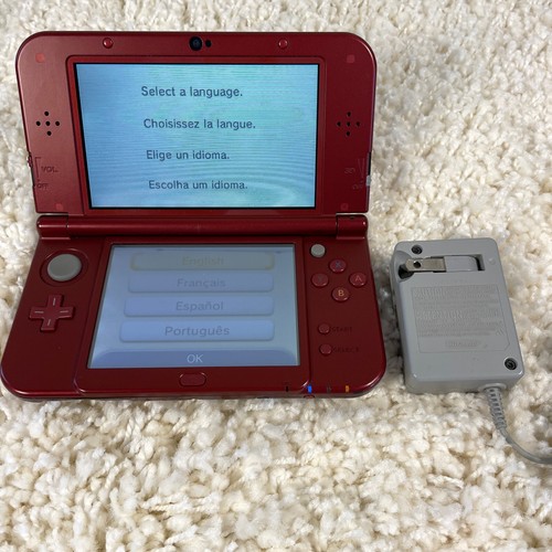 Nintendo “New” 3DS XL Metallic Red Handheld Console System RED-001 Top ...
