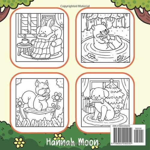 Comfy Cozy Critters: Coloring Book for Adults and Teens with Super Cute ...