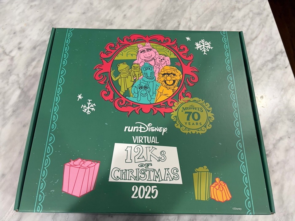 run Disney virtual 12Ks Of Christmas Medals Box 2025 - Muppets ...