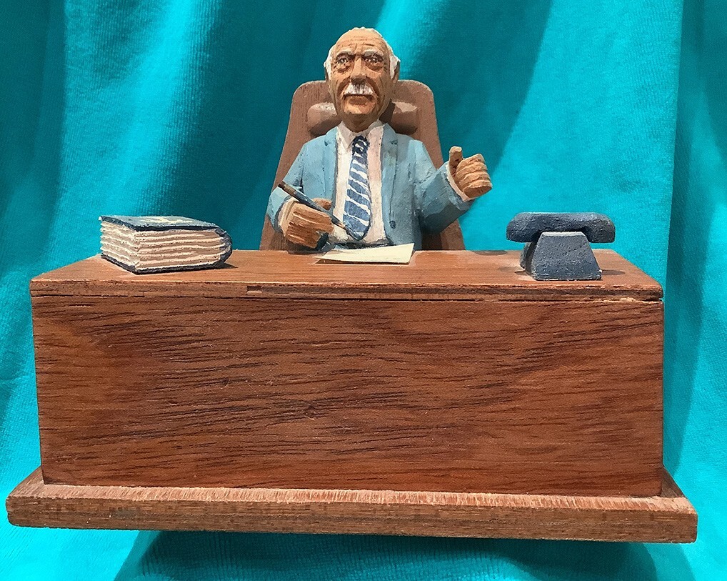 Gov. Luis A. Ferre vintage wood carving by Jose & Neftale Negron Puerto ...