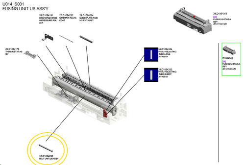 Ricoh Aficio MPC2004 2504 3004 Service manual, parts and diagrams. PDF ...