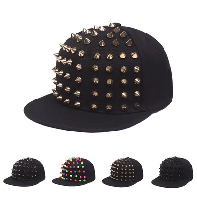 Adjustable Snapback Spike Rivet Stud Cap Adult/Child Baseball Hip-Hop ...